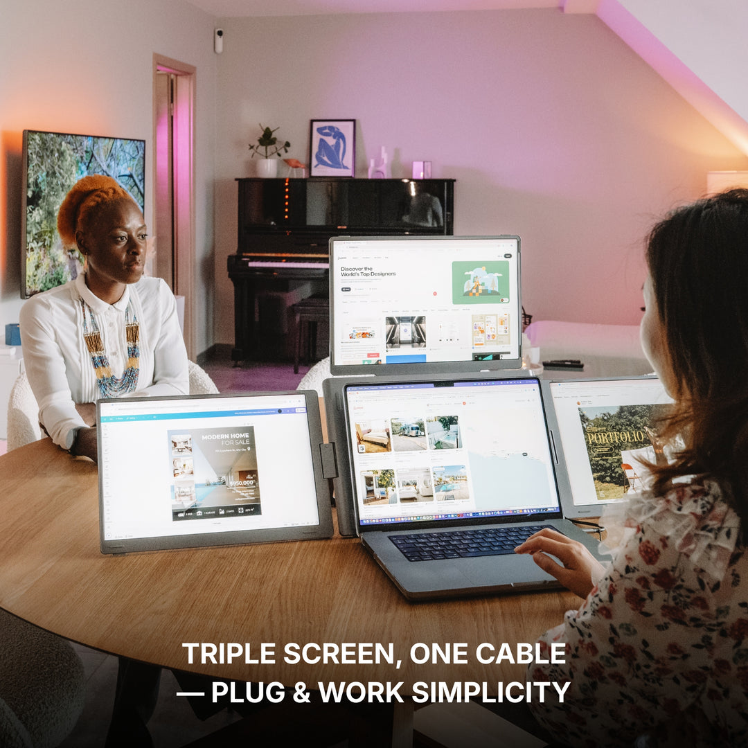 Best Triple Portable Monitors for laptops – Aura